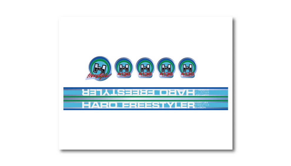 Haro Freestyler 1983 decal set – Ape labs